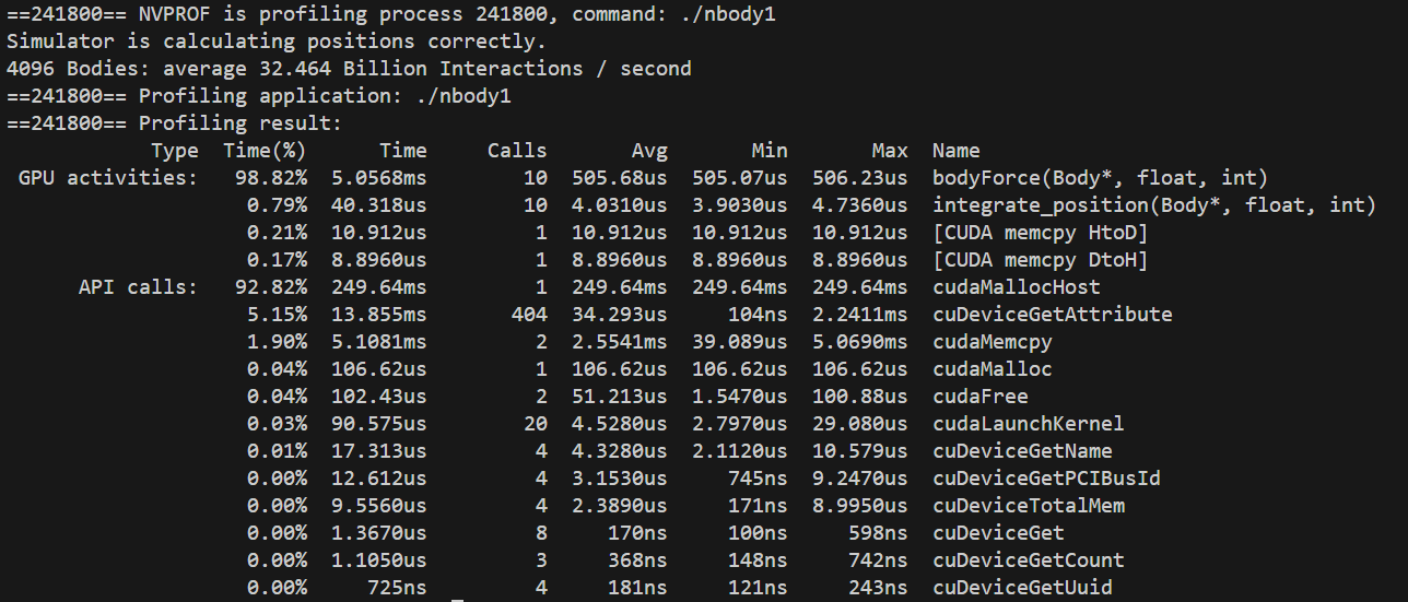 cuda加速nbody问题计算 | 时光之歌